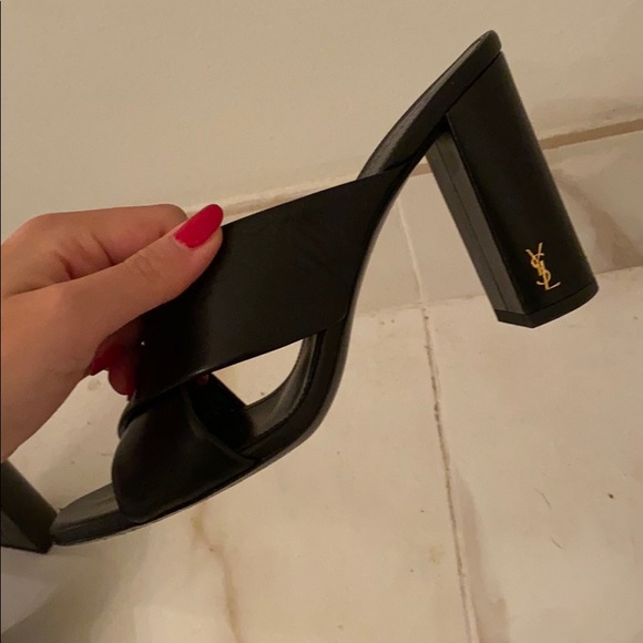 Yves Saint Laurent | Shoes | Ysl Black Sandals | Poshmark